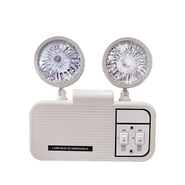 Automatic Twin Head Exit Light Fixture Backup Rechargeable LED ...